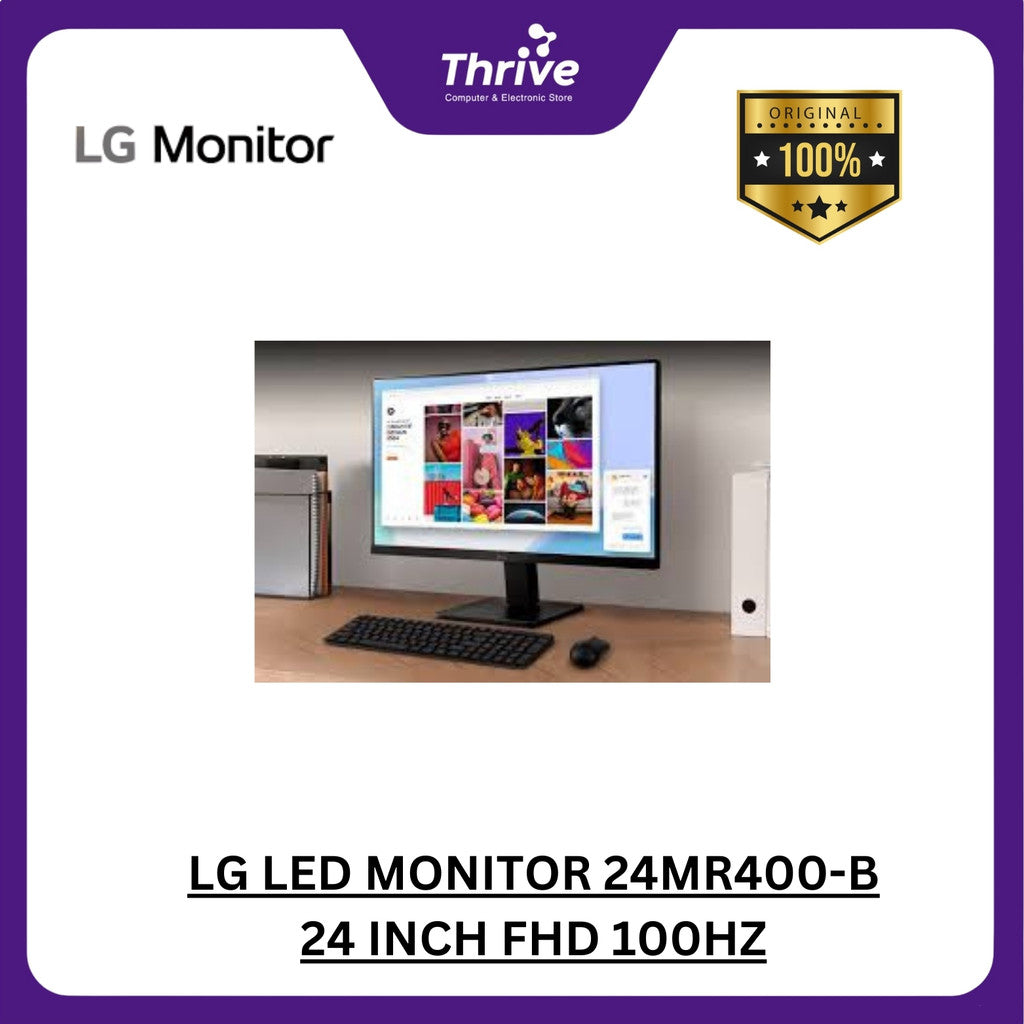 LG LED MONITOR 24MR400-B 24 INCH FHD 100HZ - Sultan Store