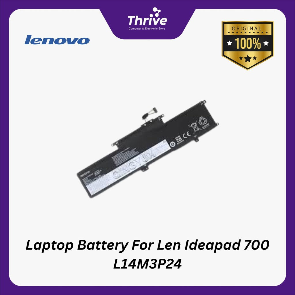Laptop Battery For Len Ideapad 700 L14M3P24 - Sultan Store