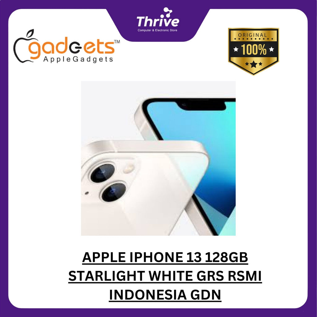 APPLE IPHONE 13 128GB STARLIGHT WHITE GRS RSMI INDONESIA GDN - Sultan Store