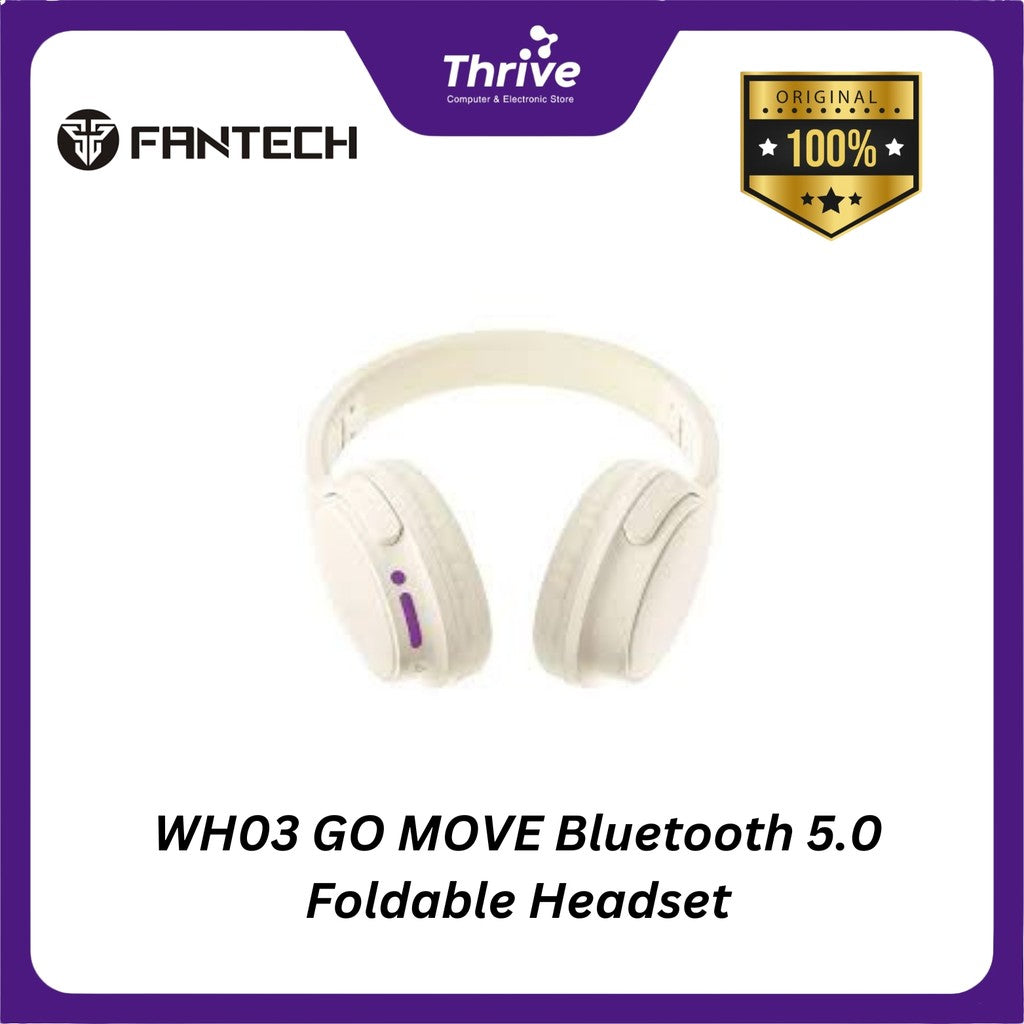 WH03 GO MOVE Bluetooth 5.0 Foldable Headset - Sultan Store