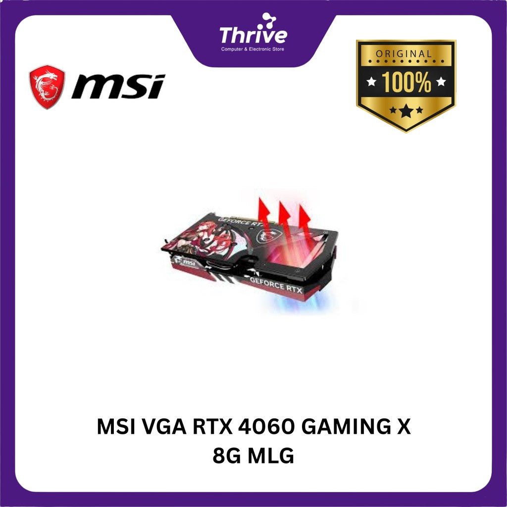 MSI VGA RTX 4060 GAMING X 8G MLG - Sultan Store