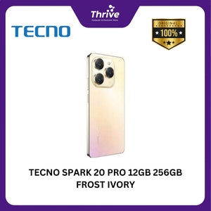 TECNO SPARK 20 PRO 12GB 256GB FROST IVORY - Sultan Store