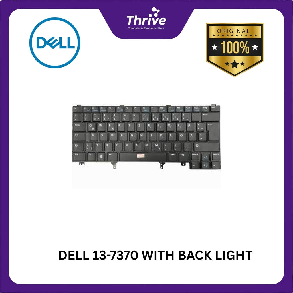Laptop Keypad DELL 13-7370 WITH BACK LIGHT - Sultan Store