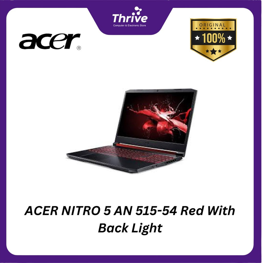 ACER NITRO 5 AN 515-54 Red With Back Light - Sultan Store