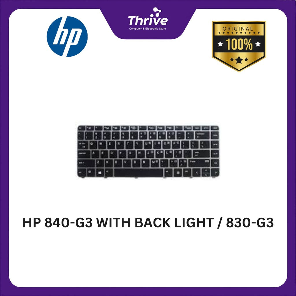 Laptop Keypad HP 840-G3 WITH BACK LIGHT / 830-G3 - Sultan Store