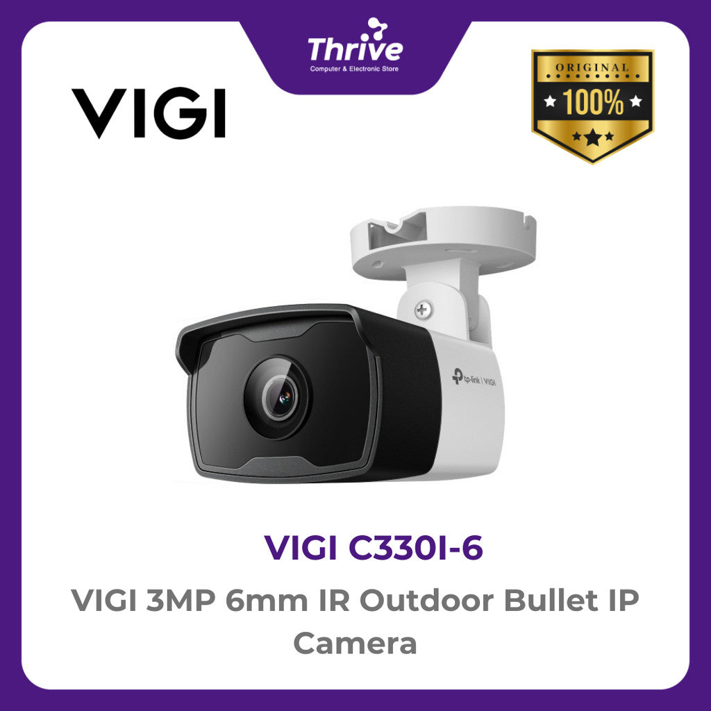 TP-LINK VIGI 3MP 6mm IR Outdoor Bullet IP Camera - Sultan Store